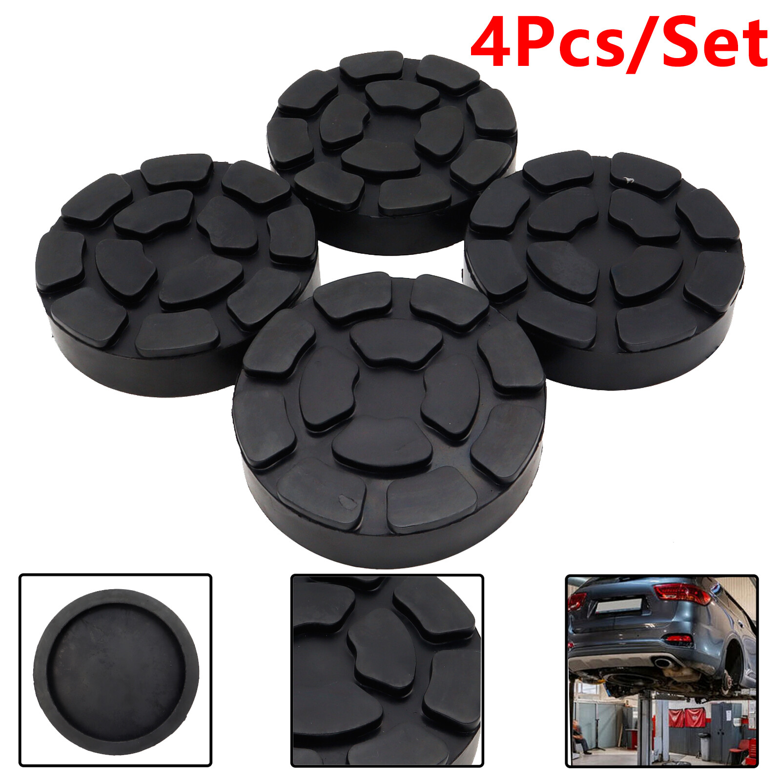 Set Of 4 Pads For Ravaglioli 2 Post Car Lift Ramp Rubber Pads - 125 mm ...