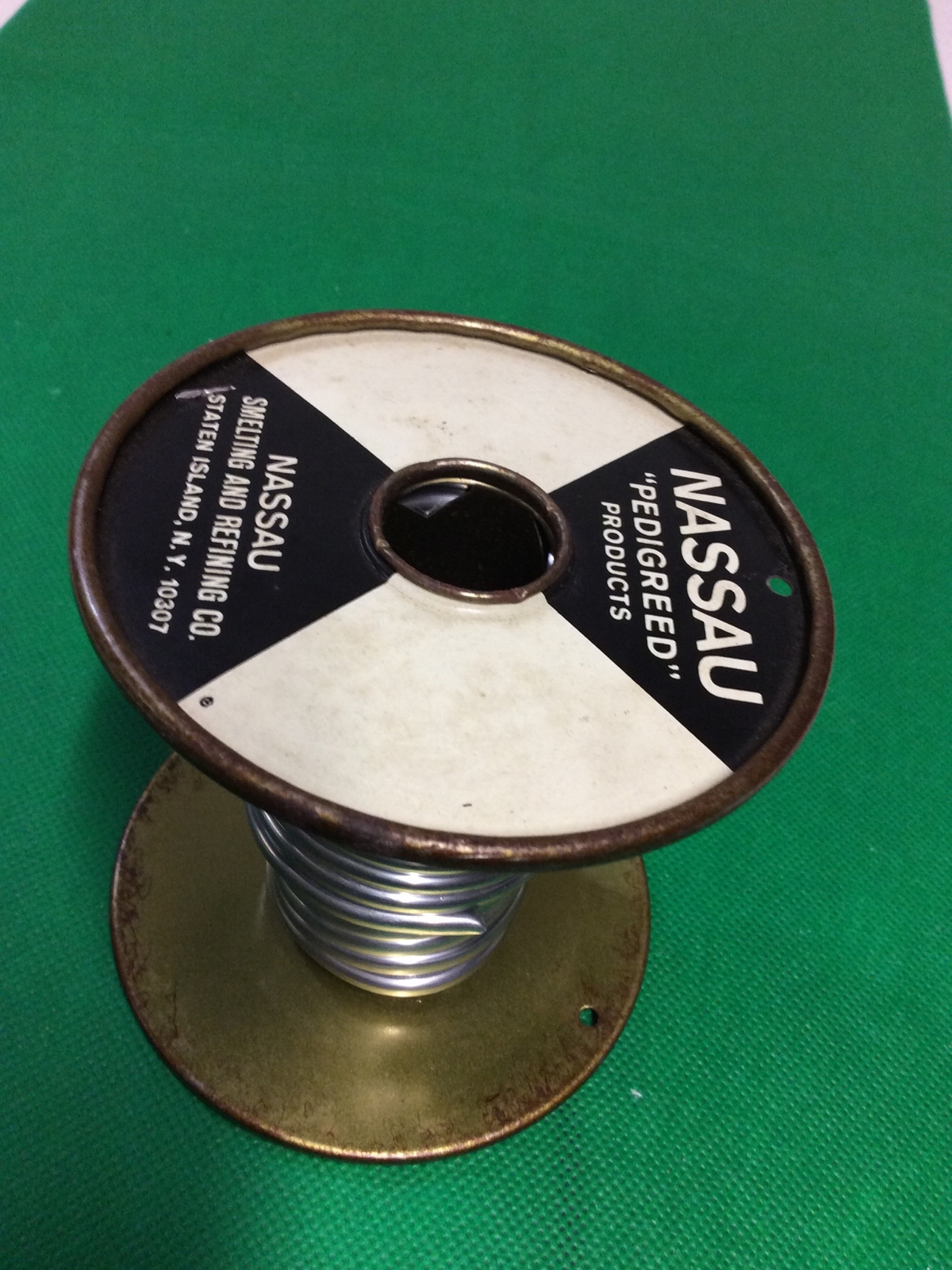 2 Nassau Solder Spec at 7241 Stearine Core Spools 10 LB 11 Oz for sale ...