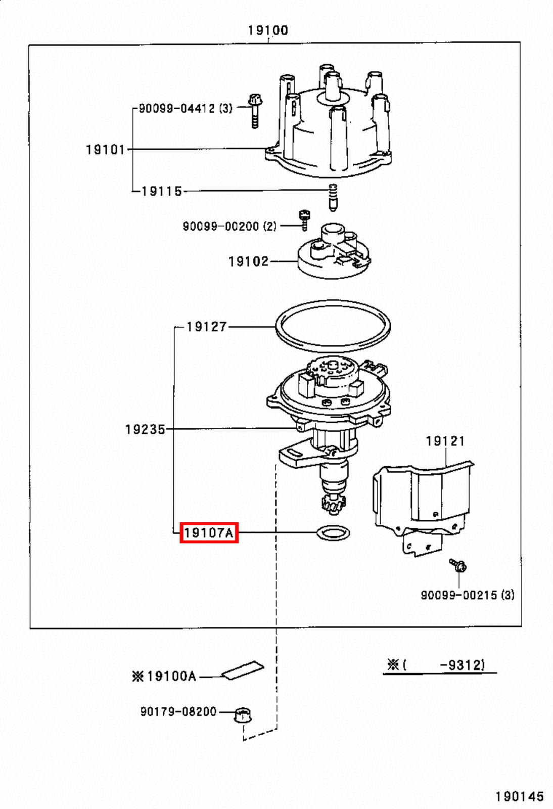 Genuine Chaser JZX93 JZX91 Cresta JZX81 2JZ 1JZ 1JZ GE Distributor O ...