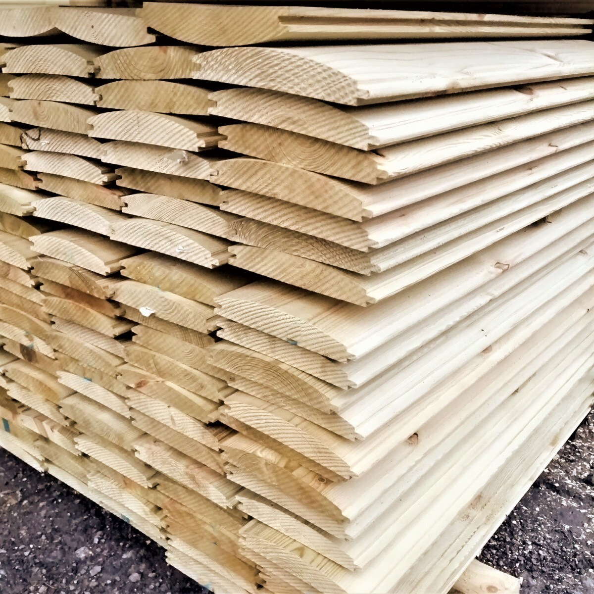 LOG LAP CLADDING 4.5M (22MM X 125MM fin size 19mm x 113mm) | eBay UK