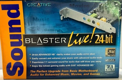 Creative Sound Blaster Live! 24-bit PCI Sound Card 7.1 SB0410 * BRAND ...