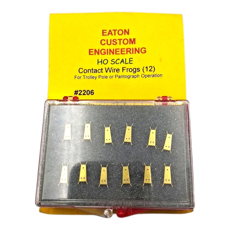 Eaton Custom Engineering HO Scale Contact Wire Frogs (12) #2206 Trolley ...