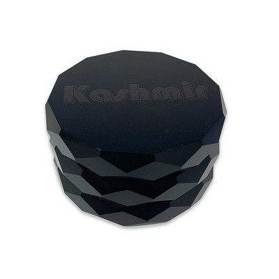 Herb Grinder 4 Piece Aluminum 2.3" Durable Crusher Black Spice Grinder ...