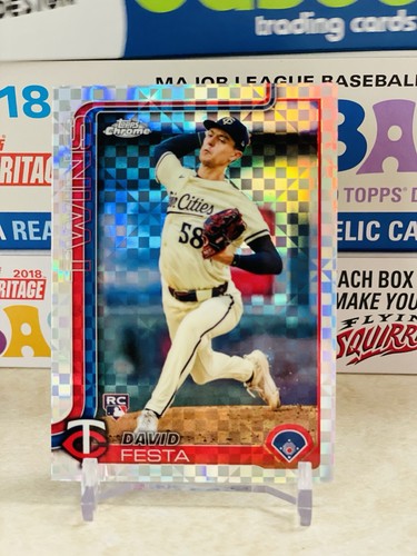 2025 Topps Chrome Baseball Minnesota Twins David Festa X Fractor RC 🔥 ...