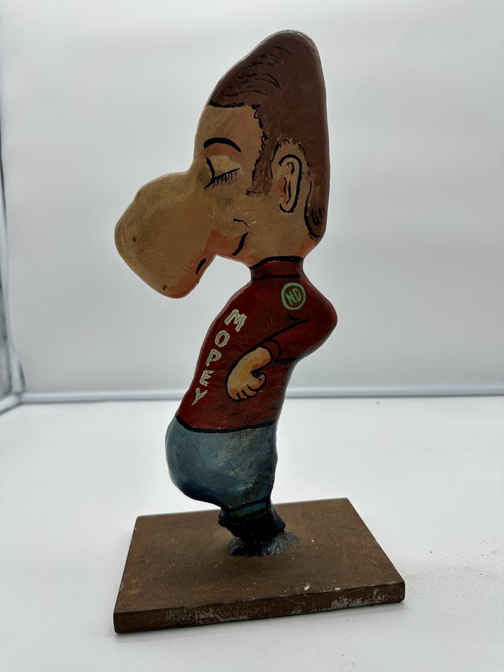 Unusual Notre Dame Football Iron Hand Painted Statue Souvenir ...