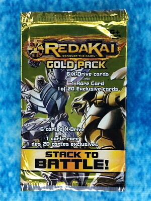 Redakai Gold Pack TCG Factory Sealed Booster Packet by Spin Master 2010 ...