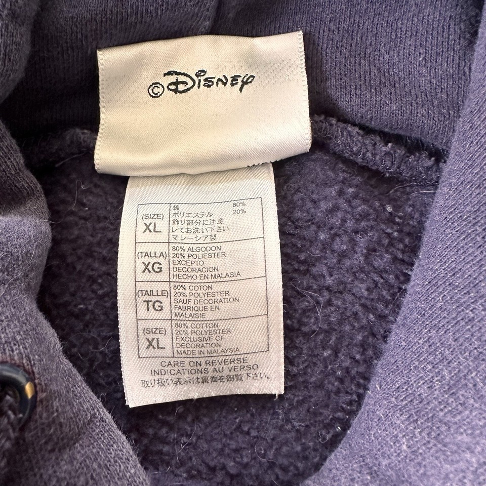 Walt Disney World WDW Men’s Heavyweight Hoodie Sweatshirt Navy Blue ...