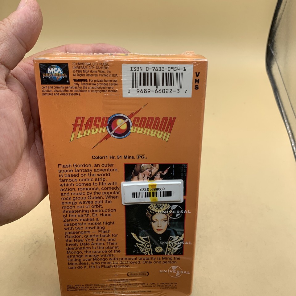 Flash Gordon FACTORY SEALED VHS Watermark 1993 Music Queen 96896602237 ...