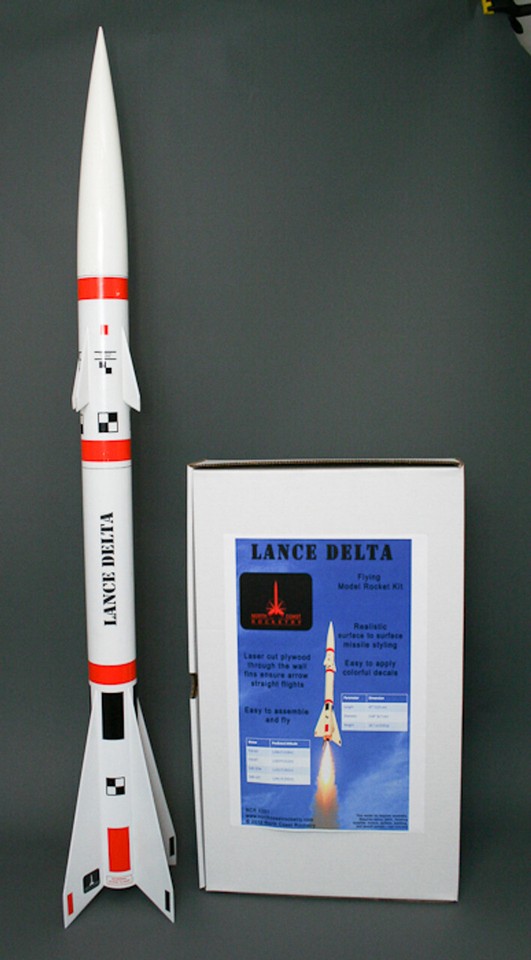 North Coast Rocketry Flying Model Rocket Kit Lance Delta NCR 0201 | eBay