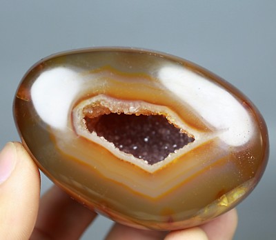 RARE ! ! Natural Red Carnelian Geode Crystal Quartz Agate Gem Specimen ...