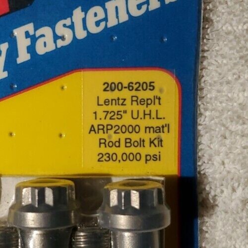 ARP 200-6205 Pro Series Connecting Rod Bolts 2000 Alloy Lentz Rod Bolt ...