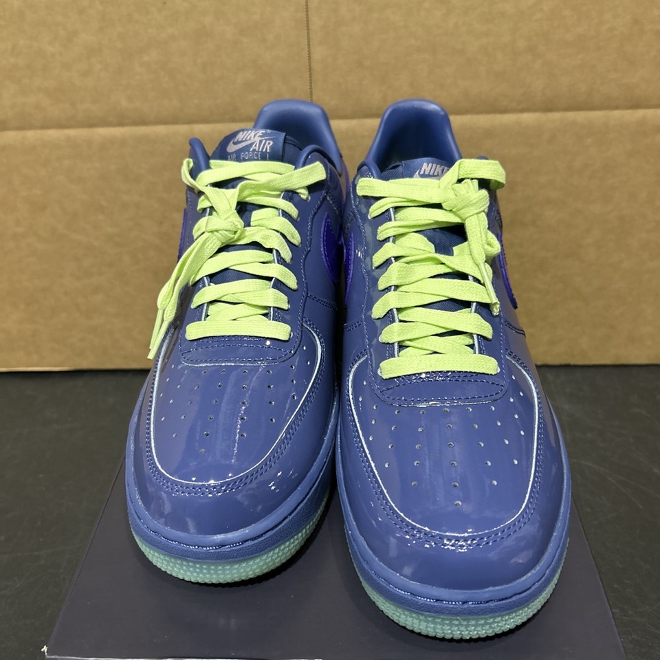 Nike Air Force 1 Low PATENT LEATHER MYSTIC NAVY GRAPE ICE IO4489-400 ...