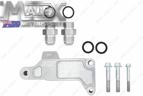 LS Remote Oil Filter Adapter for Front Sump Sheet Metal Oil Pan LS1 LS2 ...