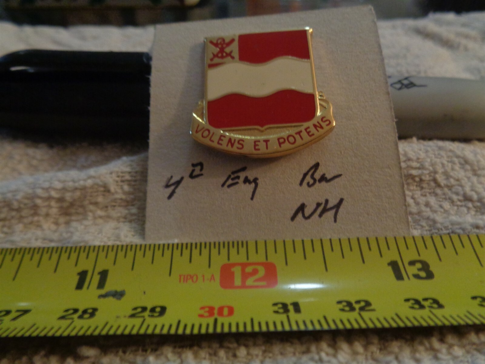 4th Engineer Battalion NH Unit Crest, DI, DUI (DRAW#12) | eBay