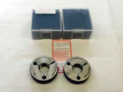 NEW 1" 14 UNS 2A VERMONT THREAD RING GAGES 1.0 GO NO GO P.D.'S = .9520 ...