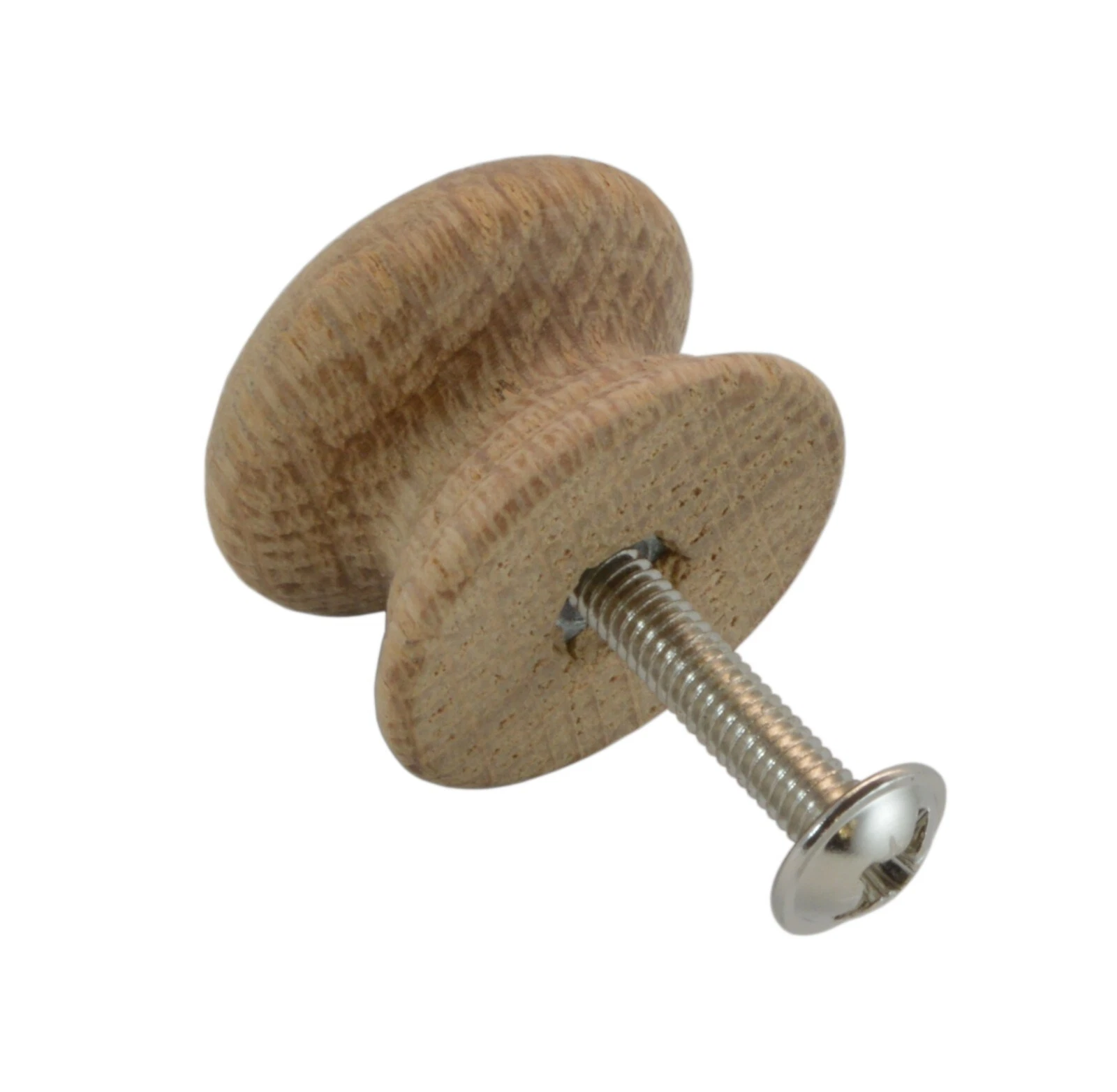 OAK DRAWER KNOBS WITH INSERT + M4 SCREW HARDWOOD KNOB Wooden Wood ...