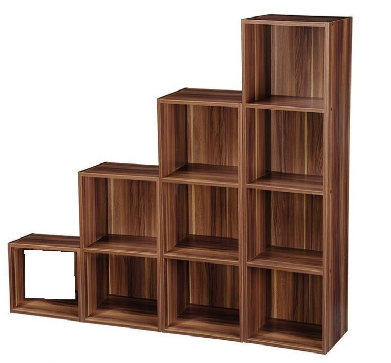 Wood Storage Cube Display Unit 2 3 4 5 Tier Strong Bookcase Shelving ...