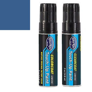 ColorRite Touch-up Paint Jar for GMC - Arrival Blue Metallic Clearcoat ...