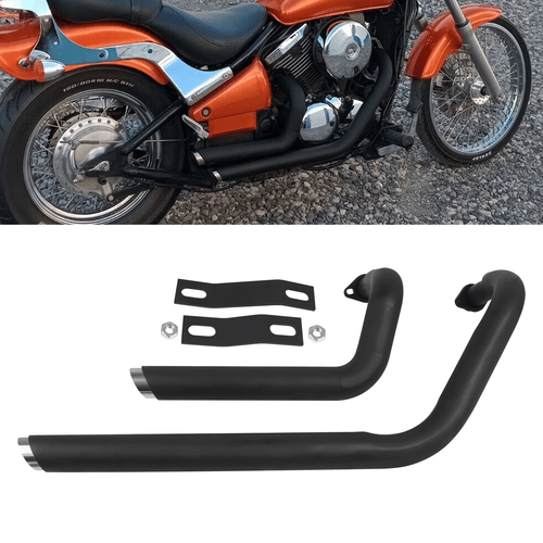 Shortshots Staggered Exhaust Pipes For Kawasaki Vulcan 800 VN800A ...