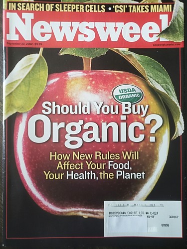 NEWSWEEK September 30 2002 Should You Buy Organic? F508 | eBay