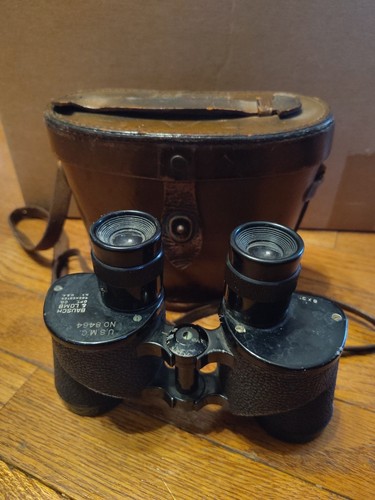 Rare WW2 USMC 6x30 Binoculars, Bausch & Lomb, 8484 + Case + Strap | eBay