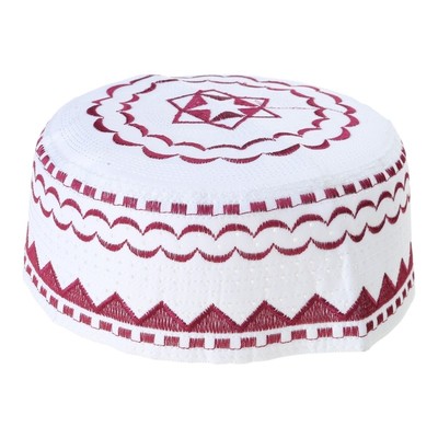 Namaz Muslims Men Prayer Hat Embroidered Islamic Headwear Islamic ...