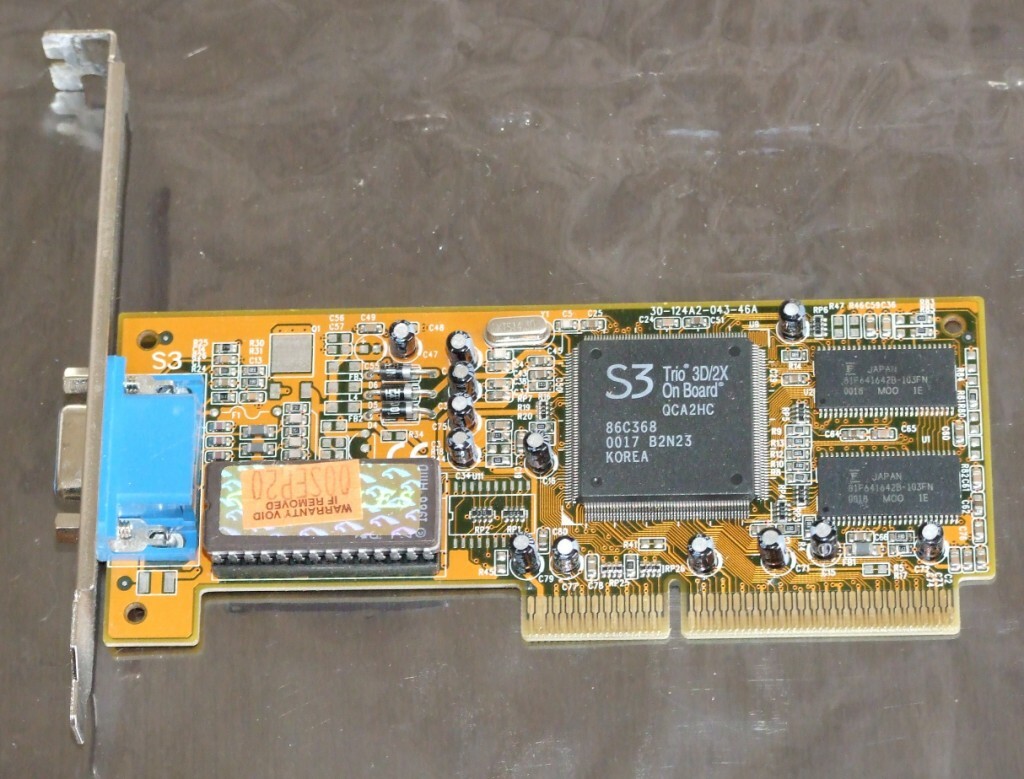 S3 Trio 3D/2X AGP VGA video card for vintage Pentium II III 4 computer ...