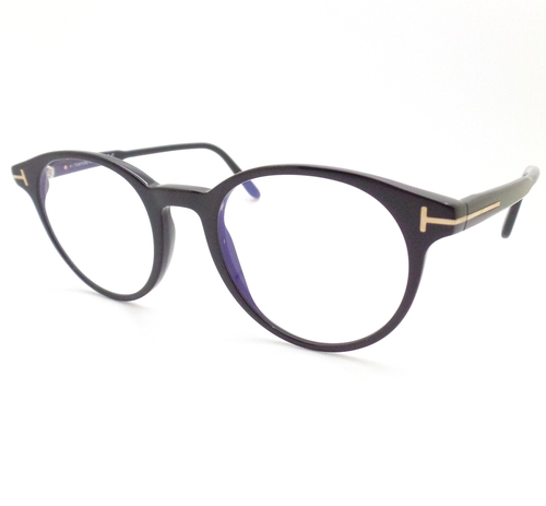 Tom Ford TF 5695 001 Black 47mm Blue Block New Authentic Frames | eBay
