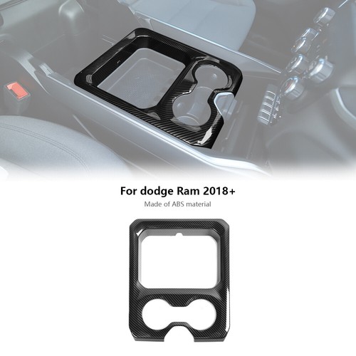 Carbon Fiber Front Water Cup Holder Cover Trim for Dodge Ram 1500 ...