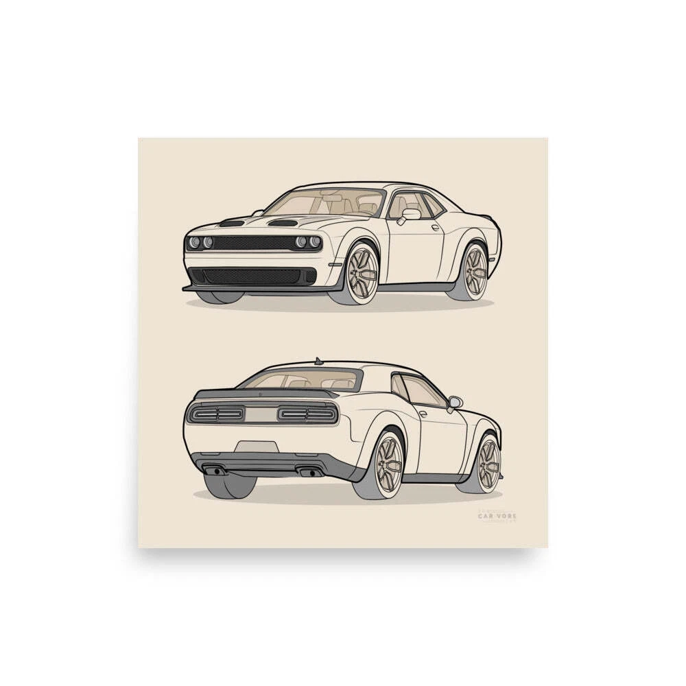 Dodge Challenger Drawings