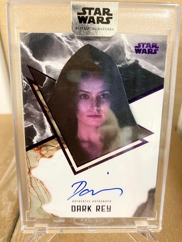 Star Wars Stellar Signatures Dark Rey / Daisy Ridley Autograph Card ...