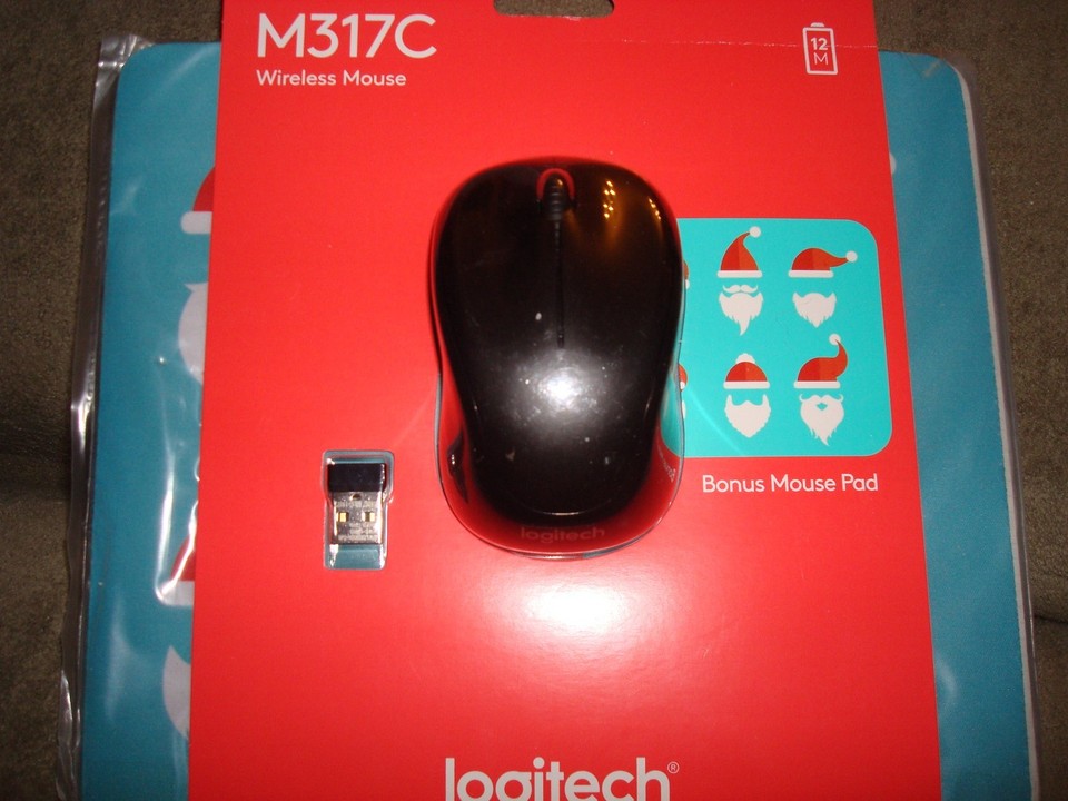 LOGITECH M317C WIRELESS MOUSE WITH BONUS MOUSE PAD | eBay