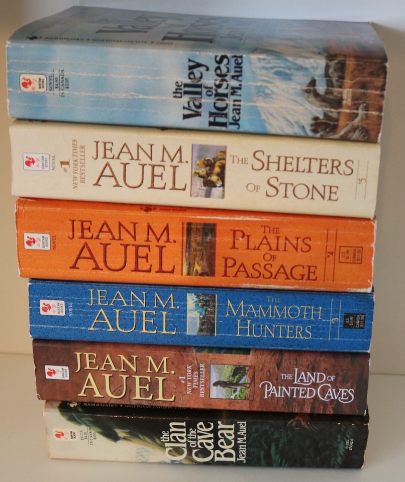 6 Jean M. Auel Earth's Children Series all paperback books Clan of the ...