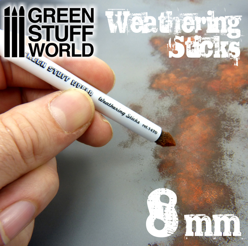Weathering Brushes 8mm - Sponge for Oxide, Mud, Aging Effects - Paint ...