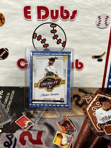 2024 TOPPS CHROME UPDATE RDPA Hunter Stratton Debut Patch 1/1 Pitt ...