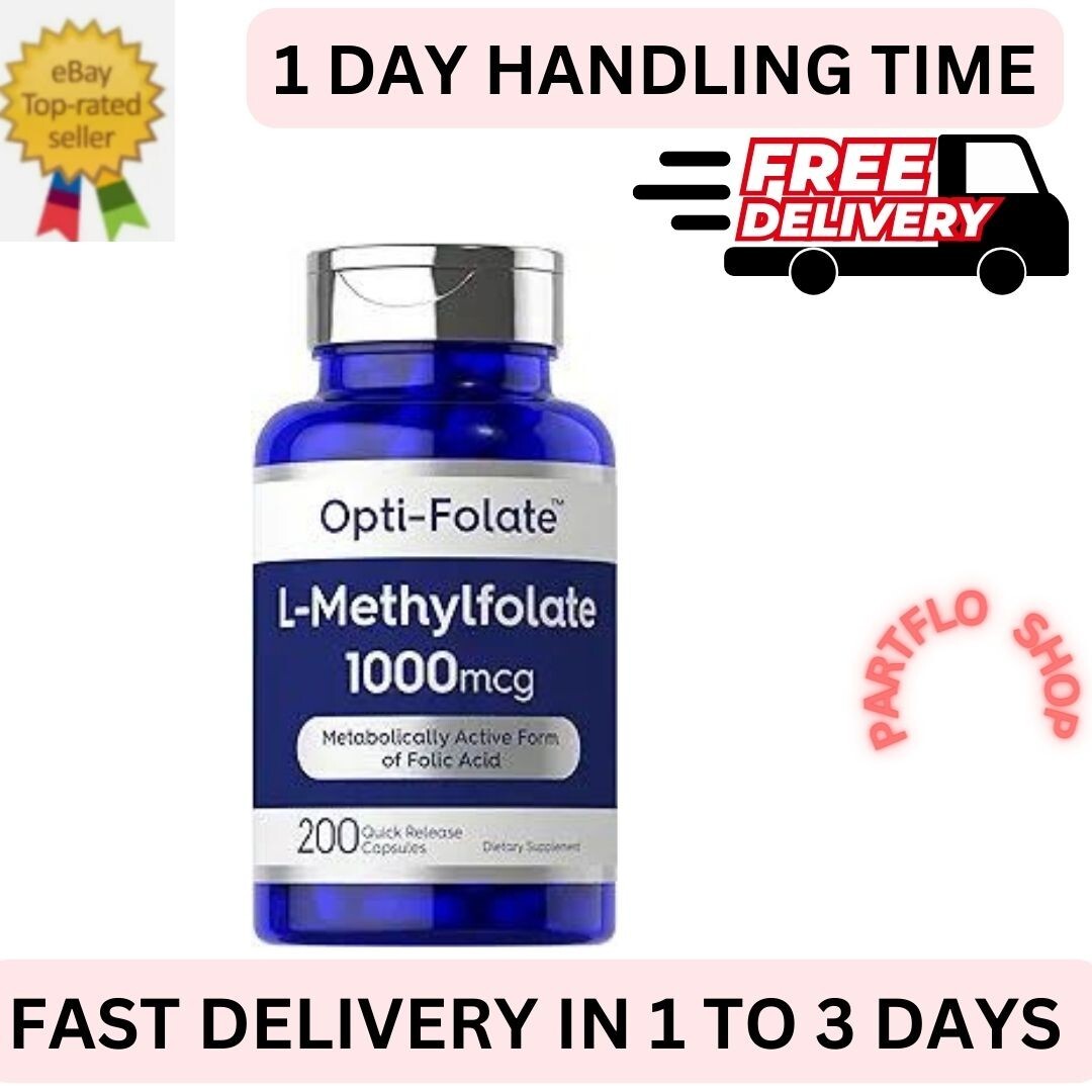 Methyl Folate 1000 Mcg Metabolically Active Folate 5-MTHF Bioavailable ...