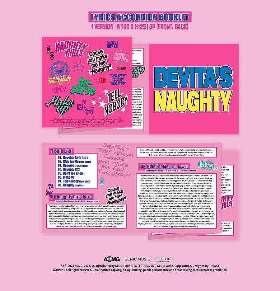 DEVITA [NAUGHTY] EP Album CD+Collect Book+Poster+Key Ring+Booklet+4 Sticker | eBay