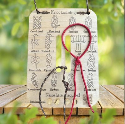 Learn Knot Practice Board 16 Knots Wooden Learn Knot Training Board ...