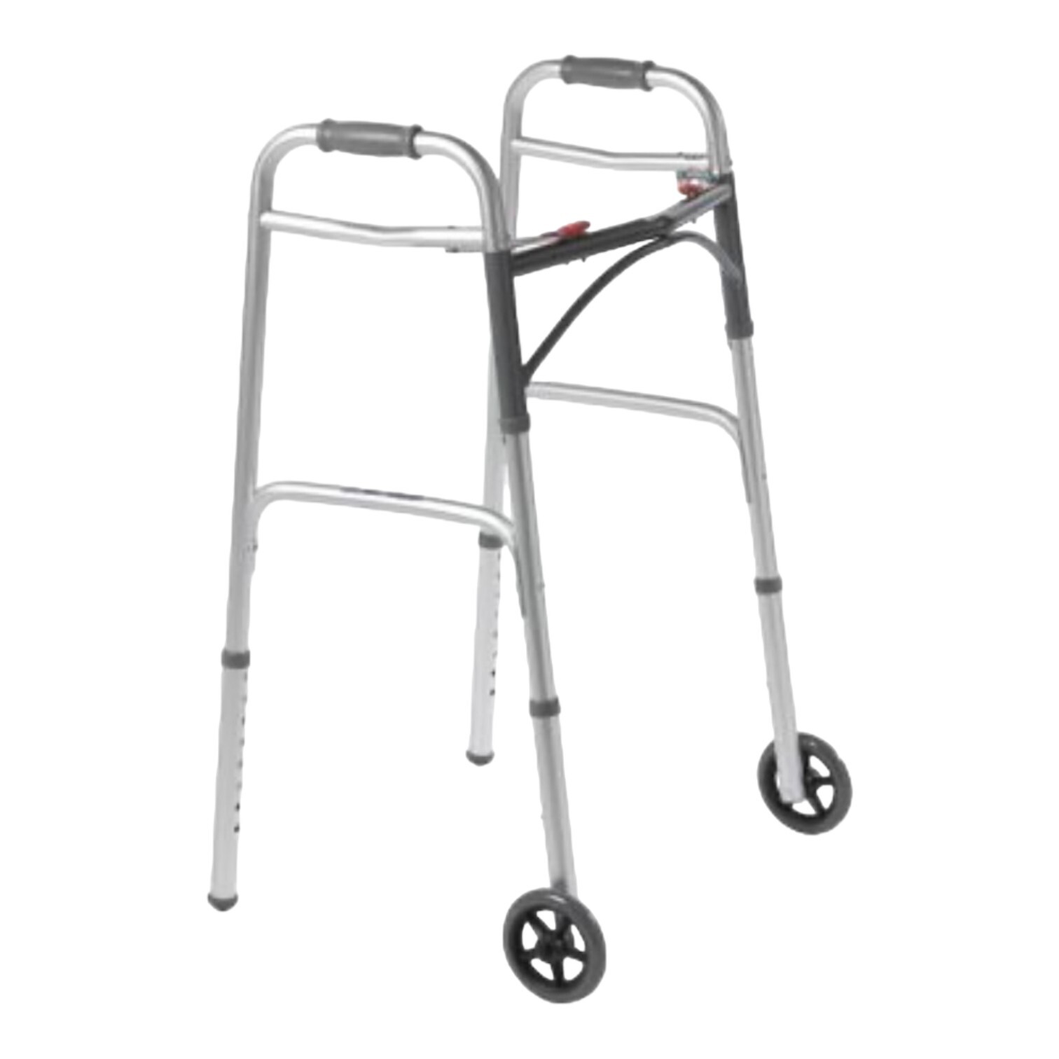 Drive Deluxe Aluminum Dual Release Folding Walker Adult 350 lbs 32 to ...