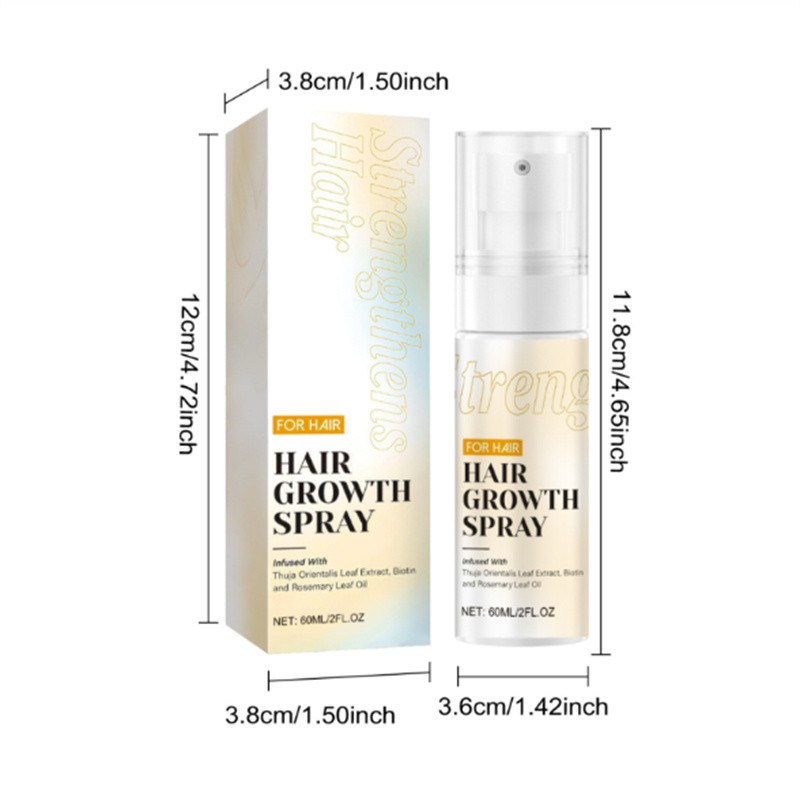 Halo Grow Hair Growth Spray, with Rosemary Biotin Ginseng for Hair Loss ...