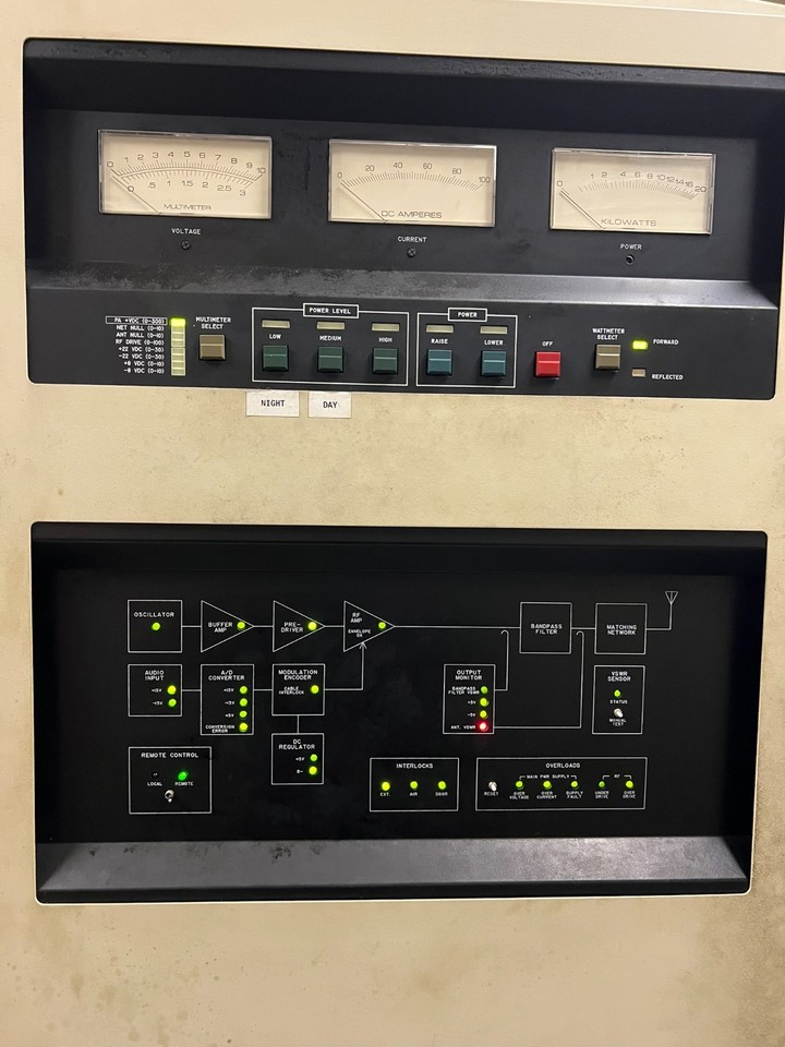 Harris DX-10 AM Radio Transmitter - 10,000-watts - for Radio Station ...