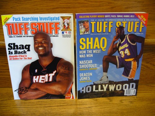 Lot of 2 Tuff Stuff SHAQUILLE O'NEAL Nov 1996 -June 2005 Sports ...