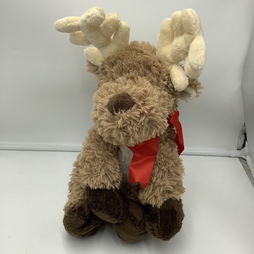First Impressions Brown Reindeer Moose Shaggy Plush Stuffed Animal Soft ...
