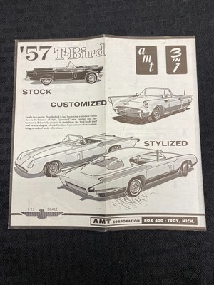 AMT '57 Ford T-Bird #2257 3 in 1 Customizing Instructions #3 Original ...
