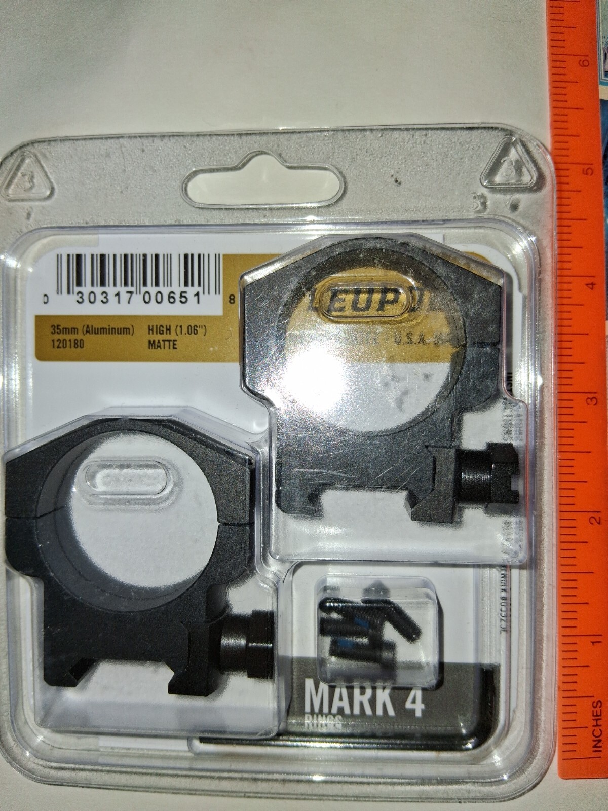 Leupold Mark 4 35mm Aluminum Scope Rings - Matte Black for sale online ...