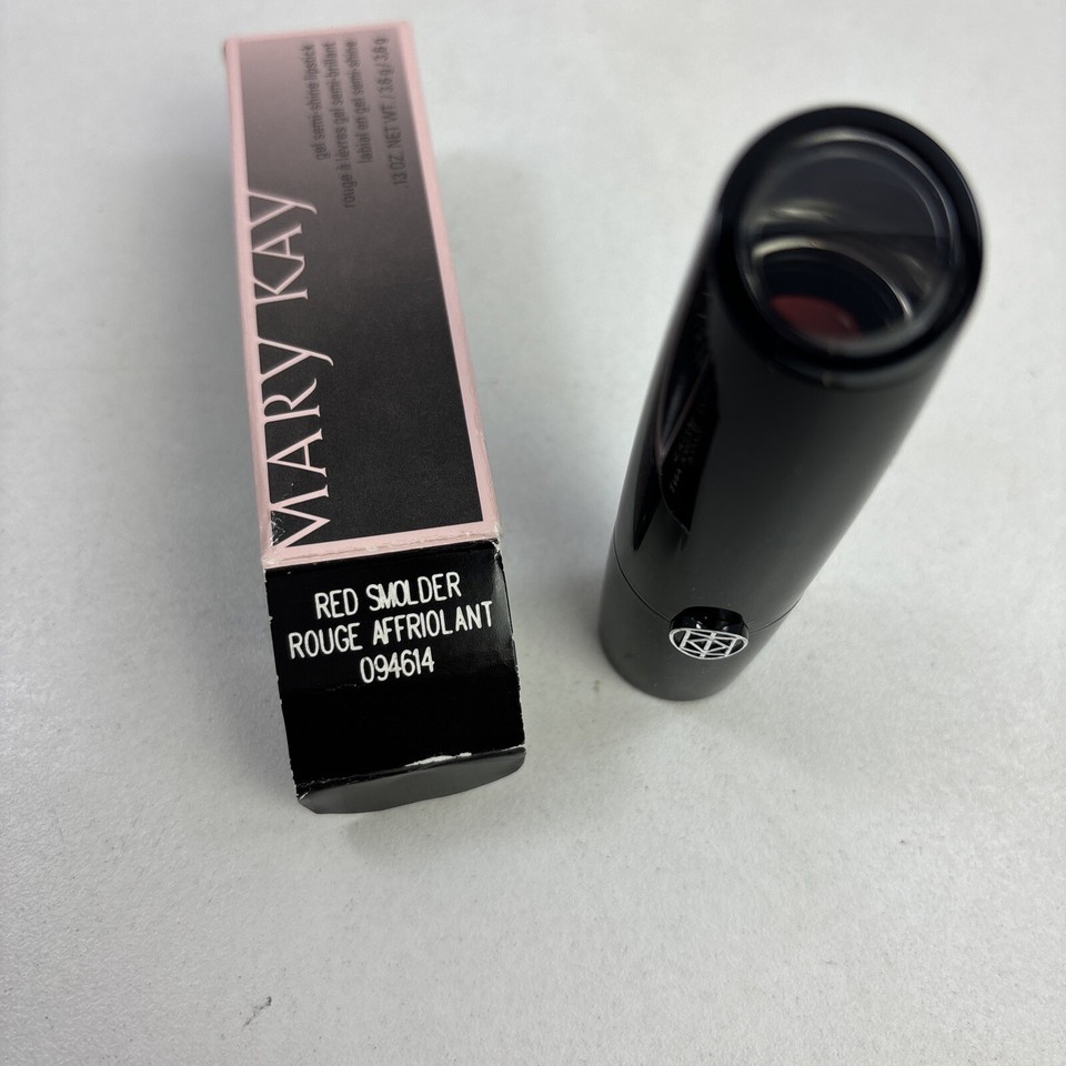 Mary Kay Semi Shine Gel Lipstick, Full Size, NIB, Red Smolder 094614 | eBay