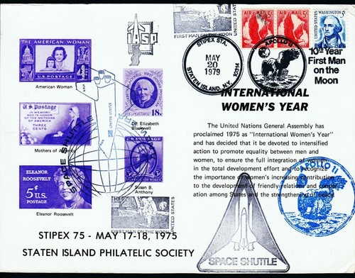 USA 1979 Souvenir card "Stipex,Sta." International womans day ...