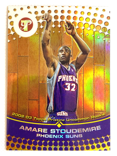 2002 ROOKIE PRISTINE SSP #D /499 ! AMARE STOUDEMIRE TOPPS GOLD ...