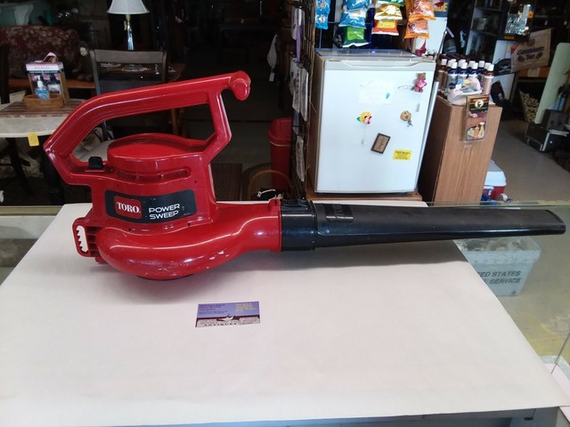 Toro 51586 Power Sweep Electric Red Yard 7a Handheld Leaf Blower for ...