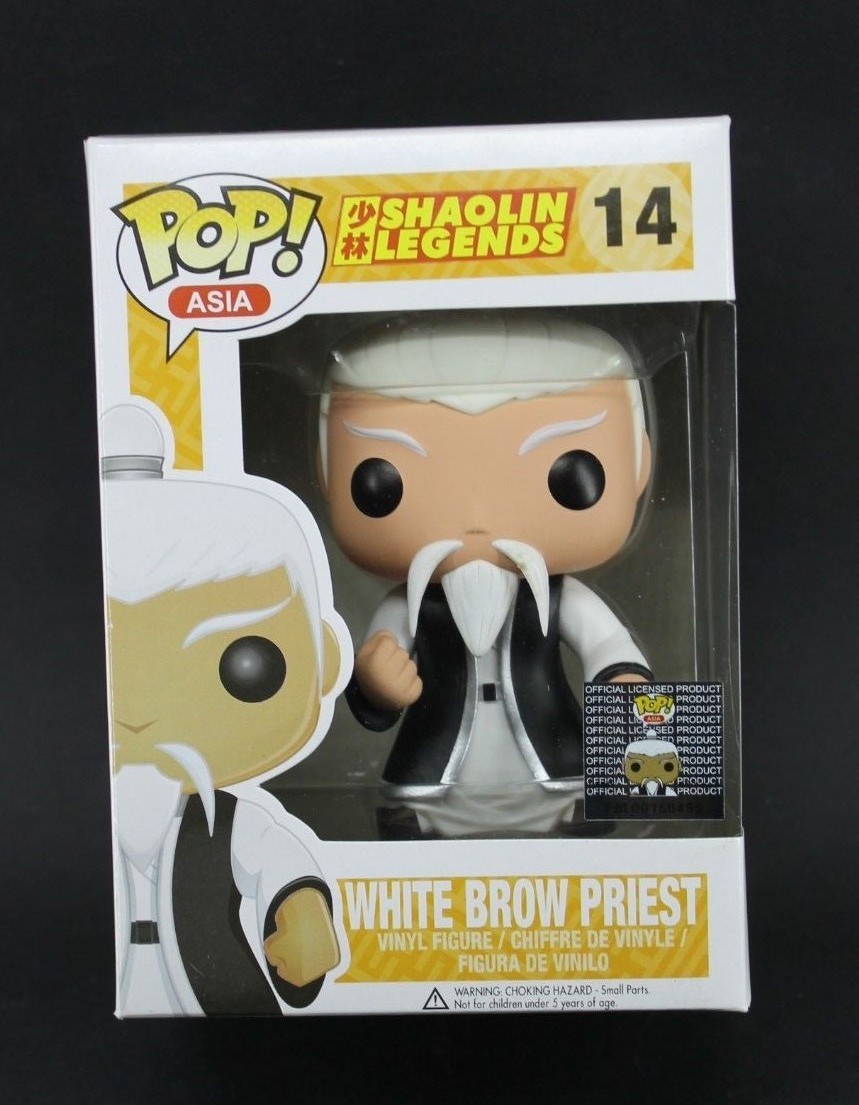 FUNKO POP ASIA SHAOLIN LEGENDS #14 WHITE BROW PRIEST VINYL FIGURE~FAST ...